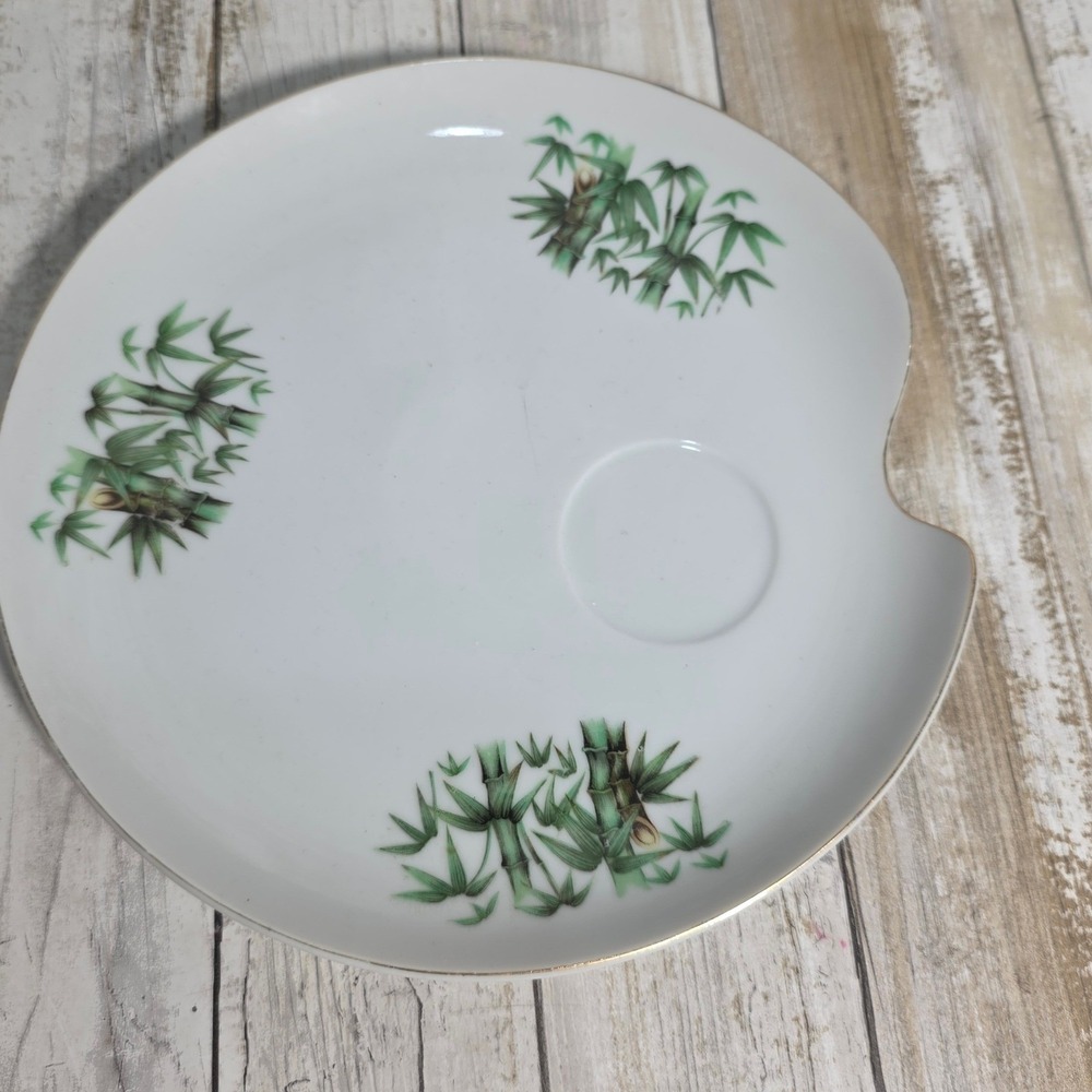 Crown China | Dining | Vintage Crown China Japan Bamboo Snack Plates ...